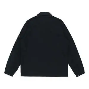 Stone Island Garment Dyed Zip Shirt Overshirt - Black