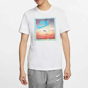 Nike Printing Short Sleeve - White