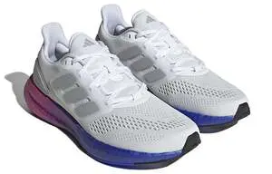 Adidas Pureboost 22 Athletic Sneakers - White/grey/blue