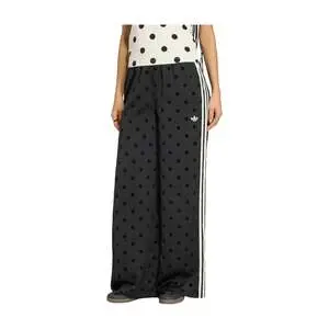 Adidas Satin Polka Dot Wide Leg Pants - Black