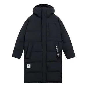 LI-NING Sports Medium Long Down Jacket - Black