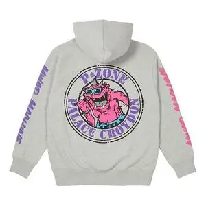 PALACE Palace X M-Zone Crossover Small Tri-Ferg Pattern Hoodie Gray