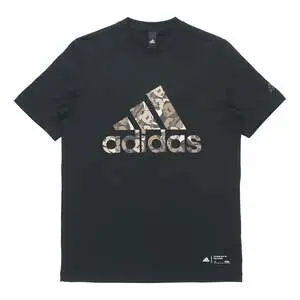 Adidas Panda Logo Short Sleeve T-shirt - Black
