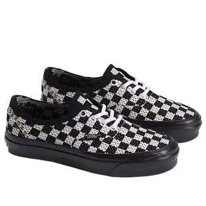 VANS Premium Authentic Checkerboard Sneakers - Black/marshmallow White