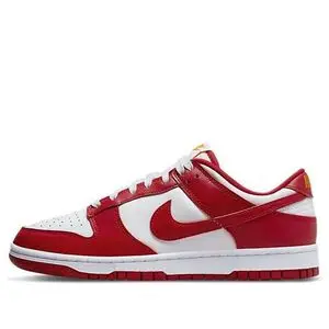 Nike Dunk Low Retro Sneakers - White/red