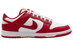 Nike Dunk Low Retro Sneakers - White/red