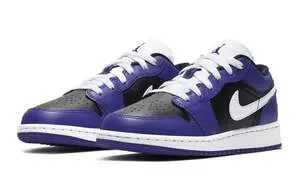 JORDAN 1 Low "black Court - Purple