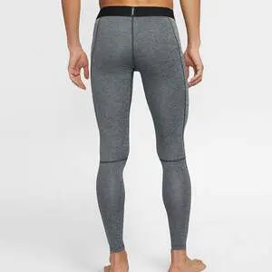 Nike Pro Dri-fit Alphabet Logo Gym Pants Smoke Grey