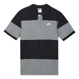 Nike Essential Polo Shirt 'black Smoke Grey - Multi-color