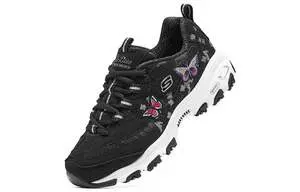 Sketchers D'lites Sneakers With Butterfly Embellishments