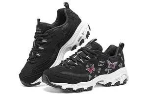 Sketchers D'lites Sneakers With Butterfly Embellishments
