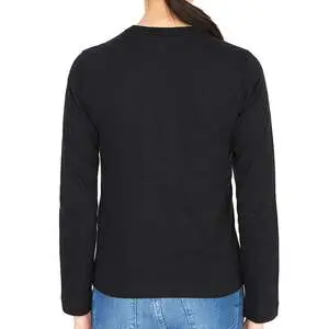 Play Comme Des Garcon Long Sleeve T-shirt With Heart Logo - Black