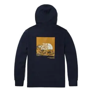 The North Face Ss22 Logo Hoodie - Navy