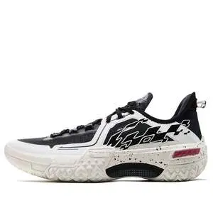 LI-NING Jie Ao Low 'black Flame' Athletic Sneakers - Black/white/red