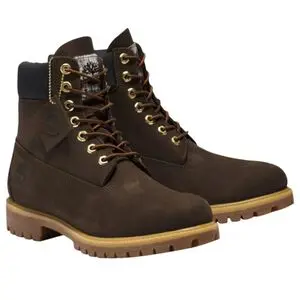 Timberland 6 Inch Premium Waterproof Lace Up Boots - Dark Brown