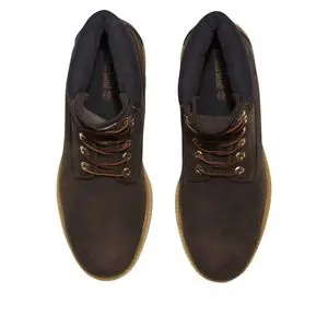 Timberland 6 Inch Premium Waterproof Lace Up Boots - Dark Brown