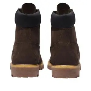 Timberland 6 Inch Premium Waterproof Lace Up Boots - Dark Brown