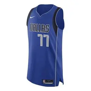 Nike X Nba Dallas Mavericks 2020 Icon Edition Jersey Luka Doncic 77 - Blue/white