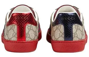 Gucci Ace Gg Supreme Sneakers - Tan