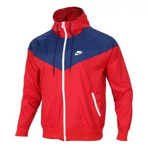 Nike Windrunner Hooded Jacket - Red/blue