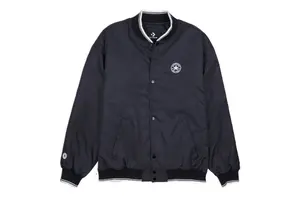 CONVERSE Logo Baseball Jacket - Black