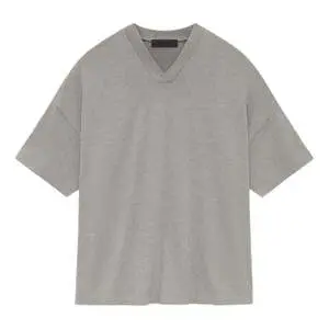 Fear Of God Ss24 V Neck T-shirt - Heather Grey