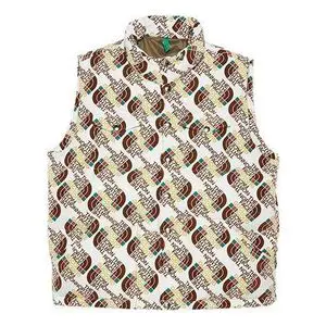 Gucci X The North Face Down Vest - Ivory/brown