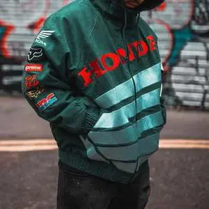 Supreme X Honda Fox Racing Puffy Zip Up Jacket
