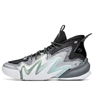 ANTA Shock Wave 2 High-top Sneakers - Black/grey/green