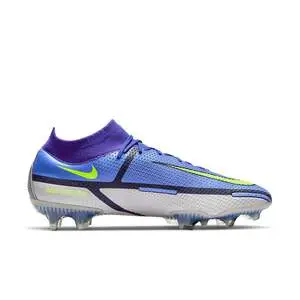 Nike Phantom Gt2 Elite Df Fg Soccer Cleats - Blue/grey/black