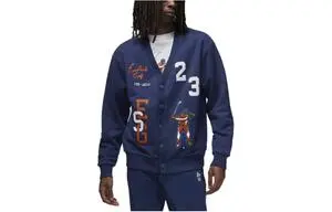 JORDAN X Eastside Golf Cardigan - Navy/red