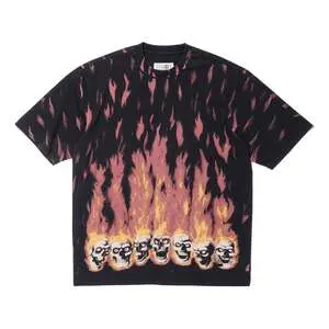 Supreme X Mm6 Maison Margiela Liquid Blue Oversized T-shirt 'black Red - Black/red