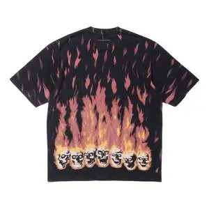 Supreme X Mm6 Maison Margiela Liquid Blue Oversized T-shirt 'black Red - Black/red