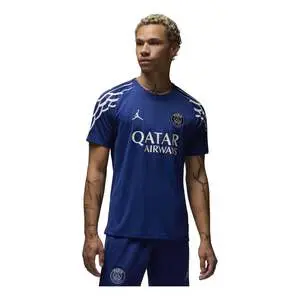 JORDAN Dri-fit Paris Saint-germain 2024/25 Stadium Fourth Replica Football Jersey - Blue Void/phantom/phantom