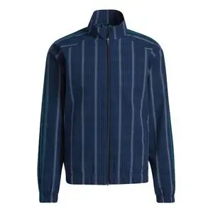 Adidas Originals Plaid Stand Collar Track Jacket - Blue