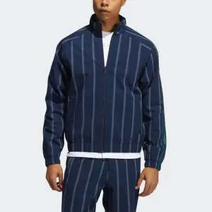 Adidas Originals Plaid Stand Collar Track Jacket
