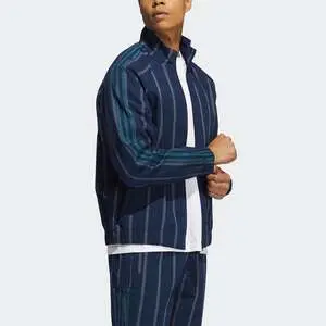 Adidas Originals Plaid Stand Collar Track Jacket