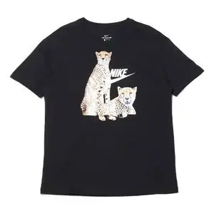 Nike Cheetah Print Crewneck T-shirt - Black