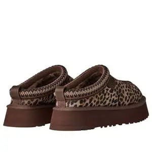 UGG Tazz Leopard Print Mule Slipper - Dark Brown