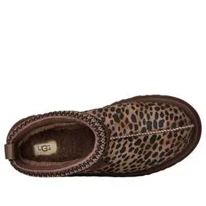 UGG Tazz Leopard Print Mule Slipper - Dark Brown