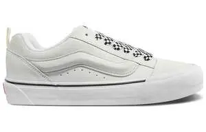 VANS Knu Skool Sneakers With Checkerboard Detailing - White/black