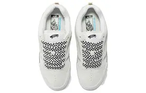 VANS Knu Skool Sneakers With Checkerboard Detailing - White/black