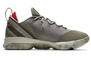 Nike Lebron 14 Low Ep "olive - Grey/red