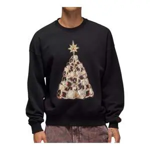 JORDAN Long Sleeve Sweatshirt Rings Tree - Black