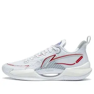 LI-NING Superlight V2 Basketball Sneakers - White/red