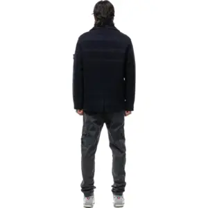 Stone Island Double-breasted Logo Patch Jacket