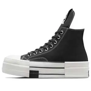CONVERSE Chuck 70 Hi 'rick Owens X Drkshdw Dbl Drkstar' Lace Up Sneakers - Black/egret/white