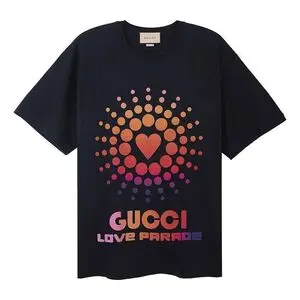 Gucci Love Parade Cotton T-shirt - Black