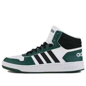 Adidas Hoops 2.0 Mid Sneakers - Black/green