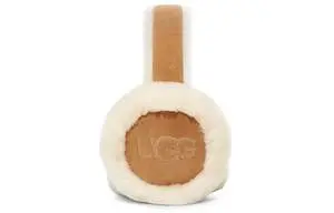 UGG Sheepskin Embroidery Earmuffs - Chestnut